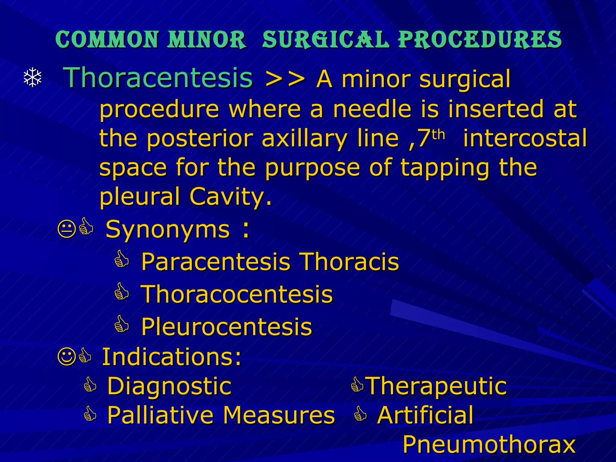 17 Minor Surgical Procedures | PPT