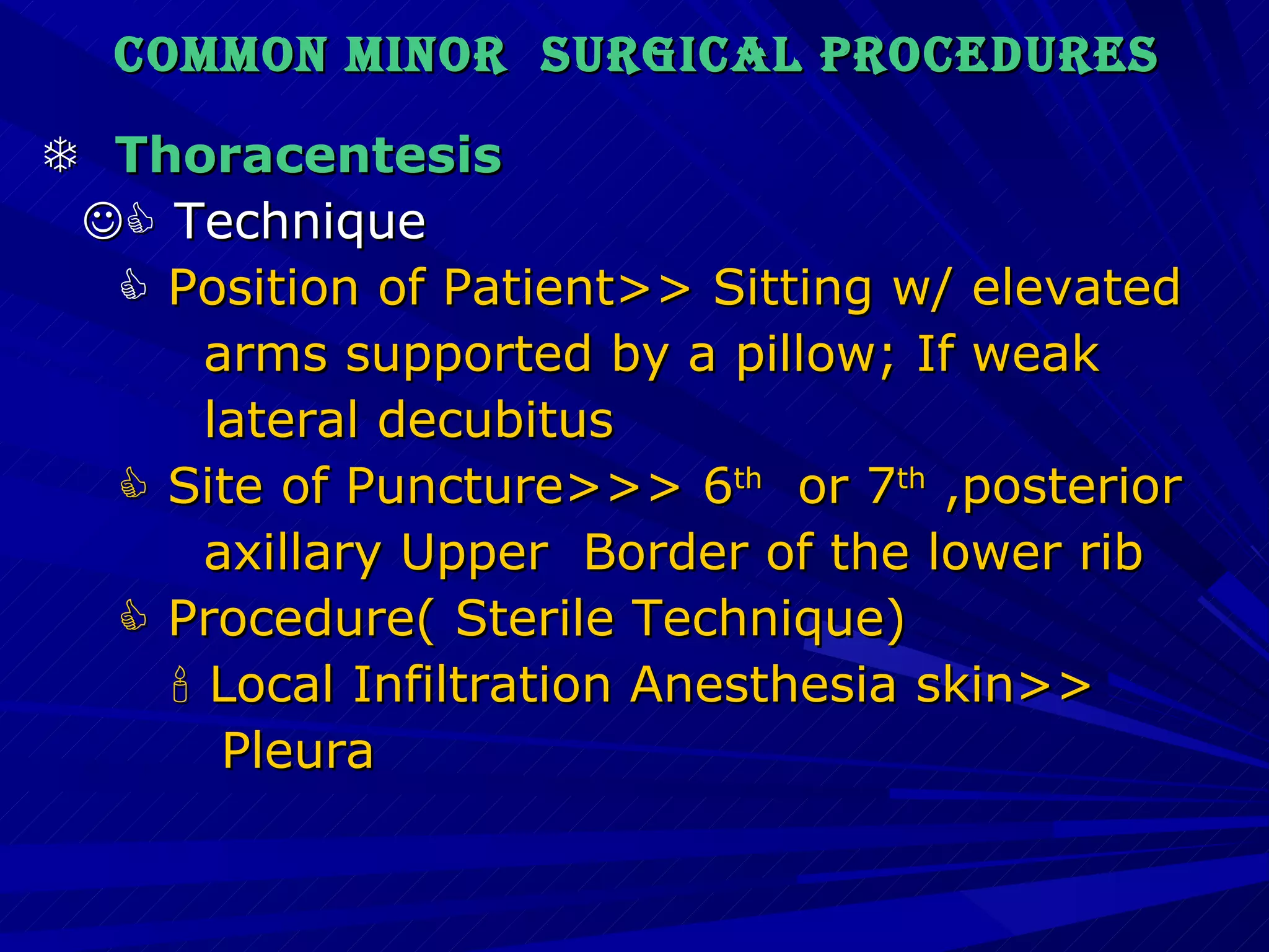 17 Minor Surgical Procedures | PPT