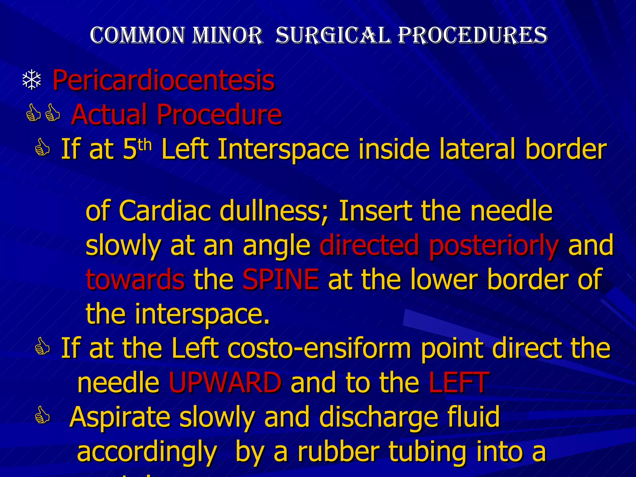 17 Minor Surgical Procedures | PPT