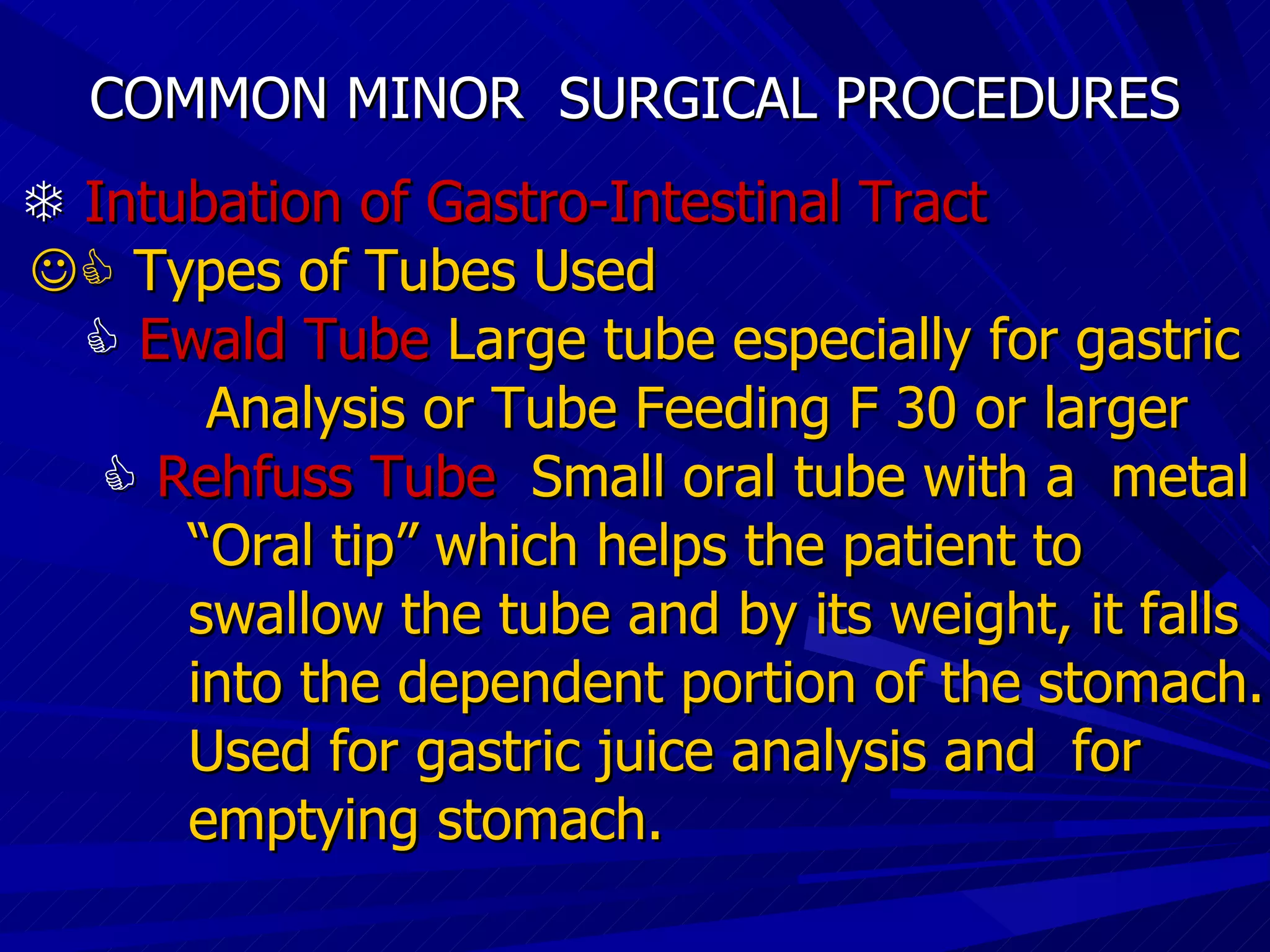 17 Minor Surgical Procedures | PPT