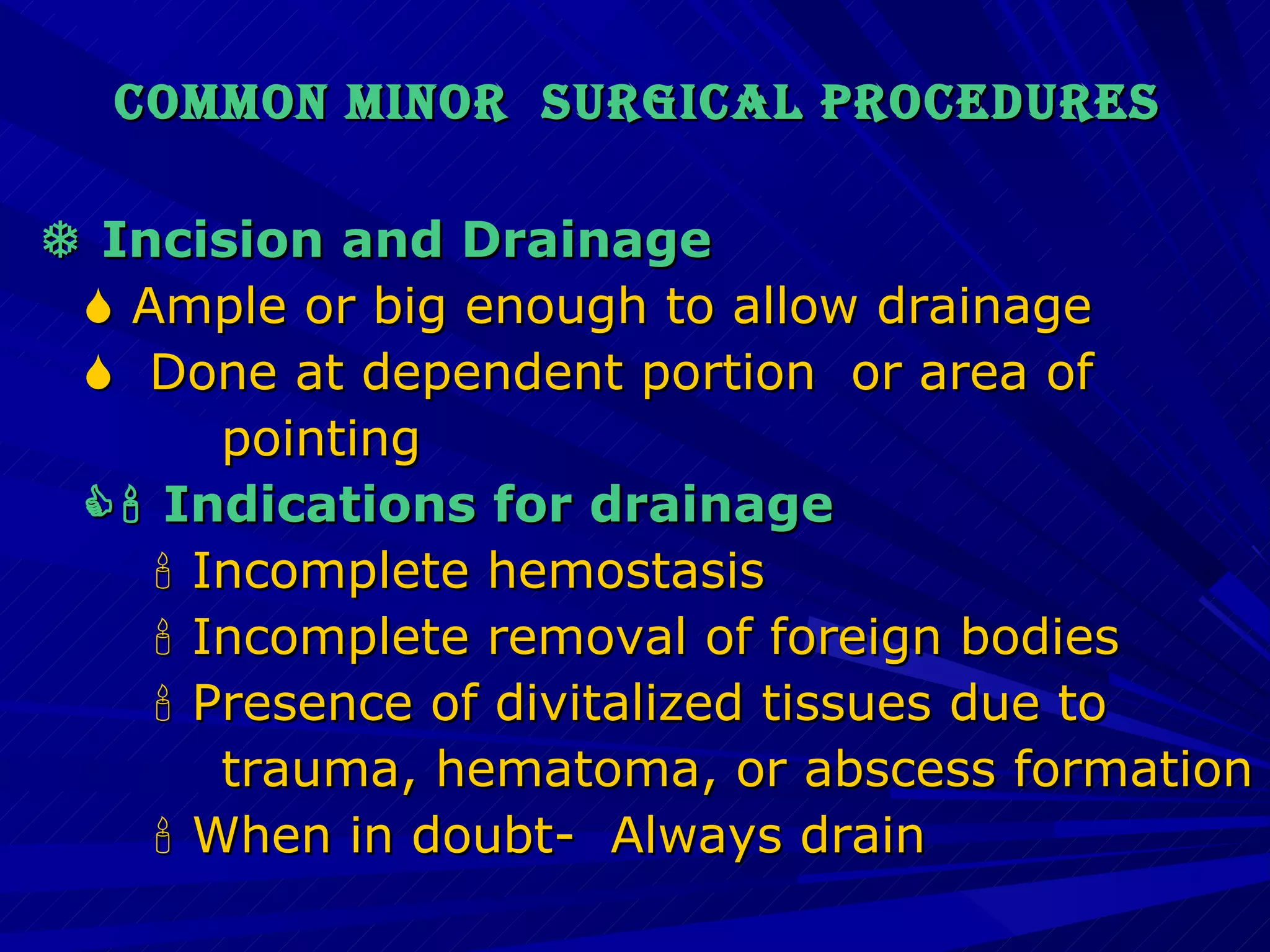 17 Minor Surgical Procedures | PPT