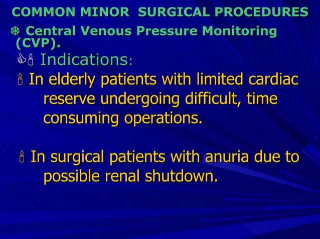 17 Minor Surgical Procedures | PPT