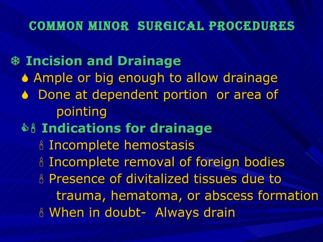 17 Minor Surgical Procedures | PPT