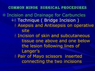 minor surgical procedures | PPT