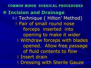 17. minor surgical procedures copy | PPT