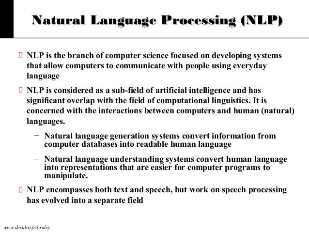 Big Data and Natural Language Processing