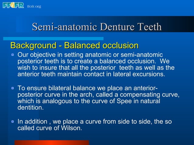 17.occlusal schemes anatomic and semiamatomic occlusion | PPT