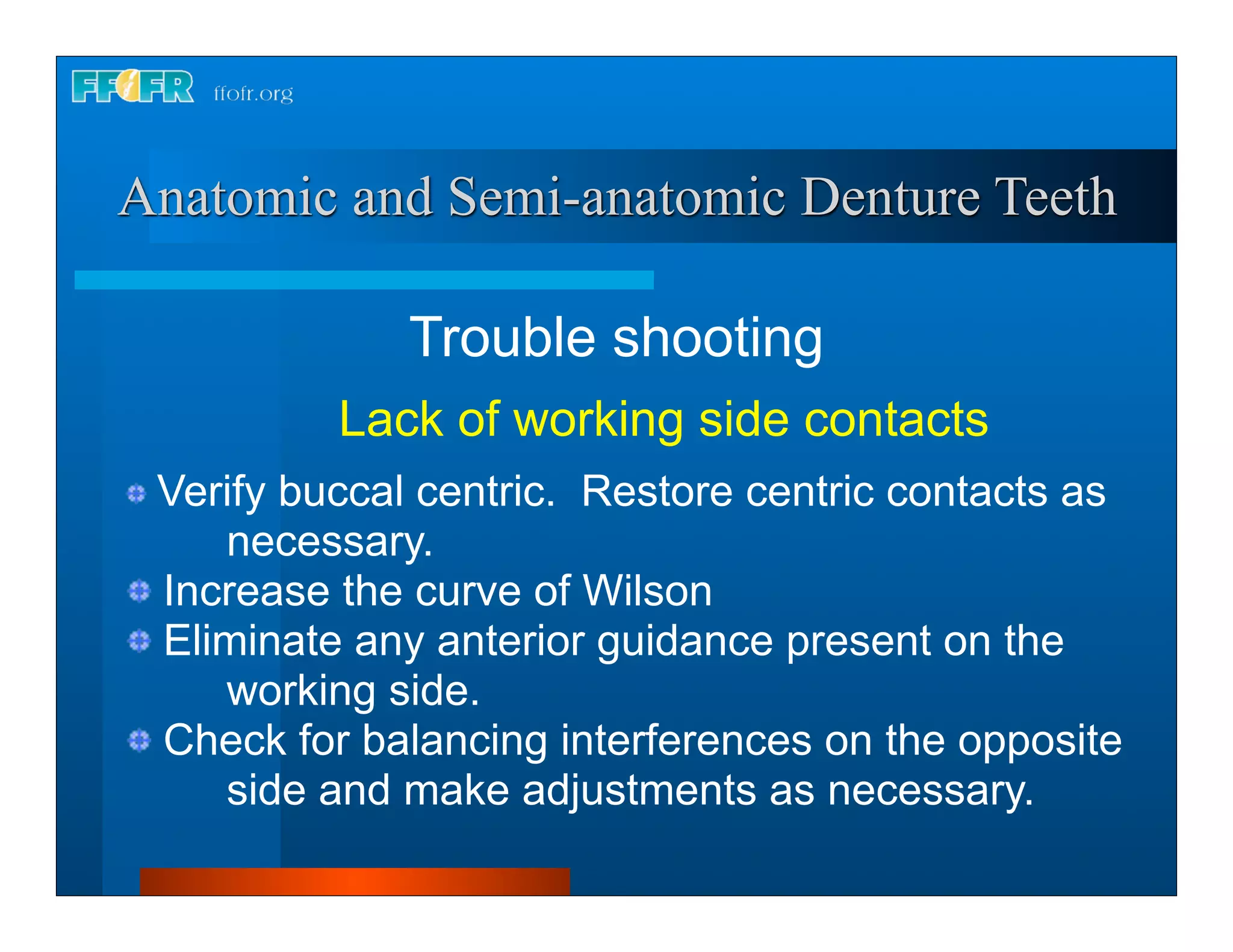 17.occlusal schemes anatomic and semiamatomic occlusion | PDF