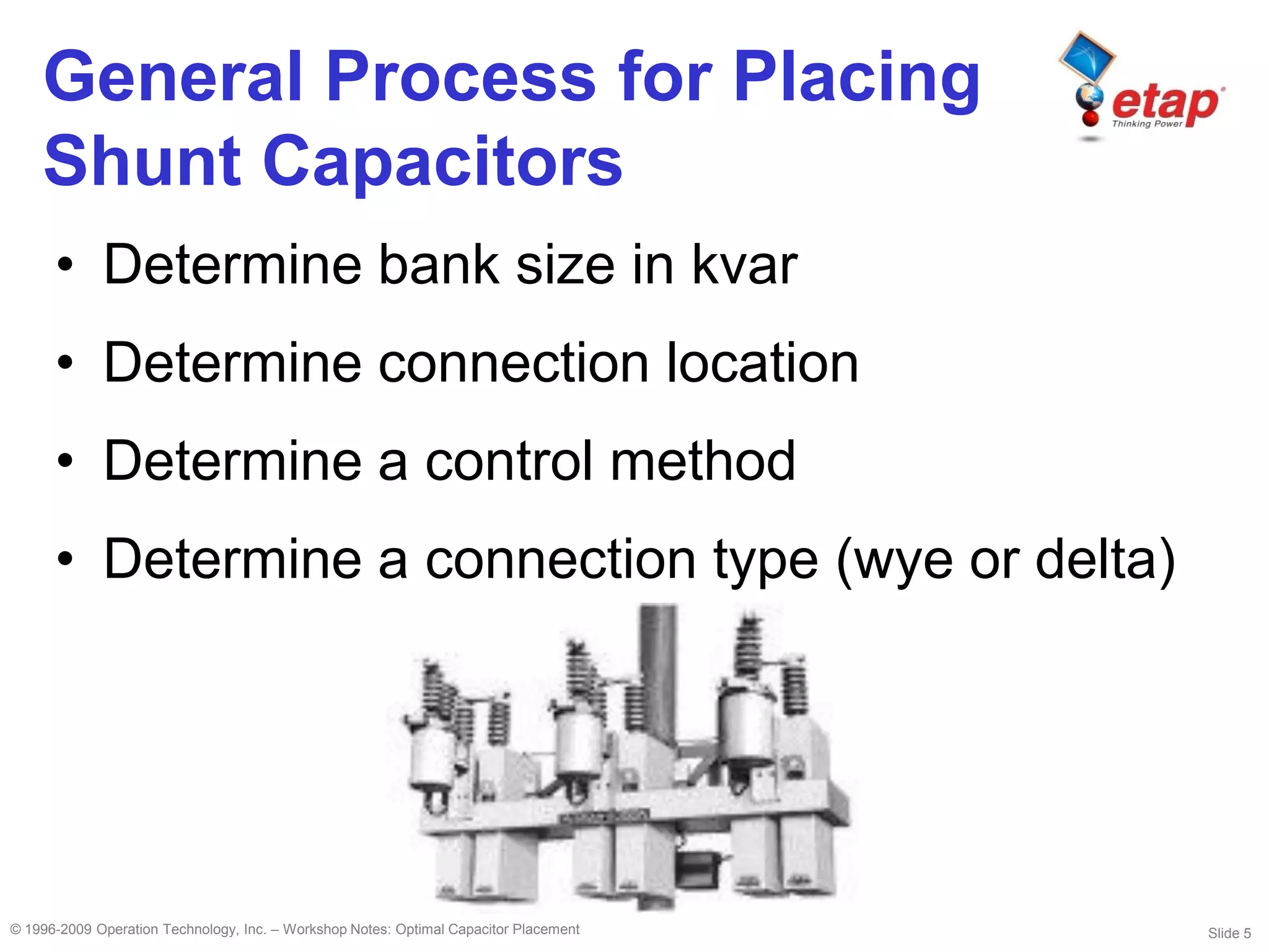 ETAP - ocp - Optimal Capacitor Placement | PDF