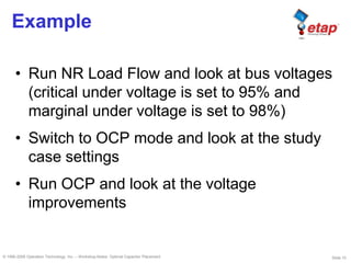 ETAP - ocp - Optimal Capacitor Placement | PDF