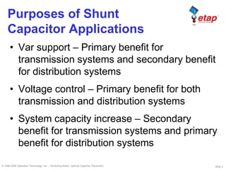 ETAP - ocp - Optimal Capacitor Placement | PDF