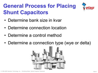 ETAP - ocp - Optimal Capacitor Placement | PDF
