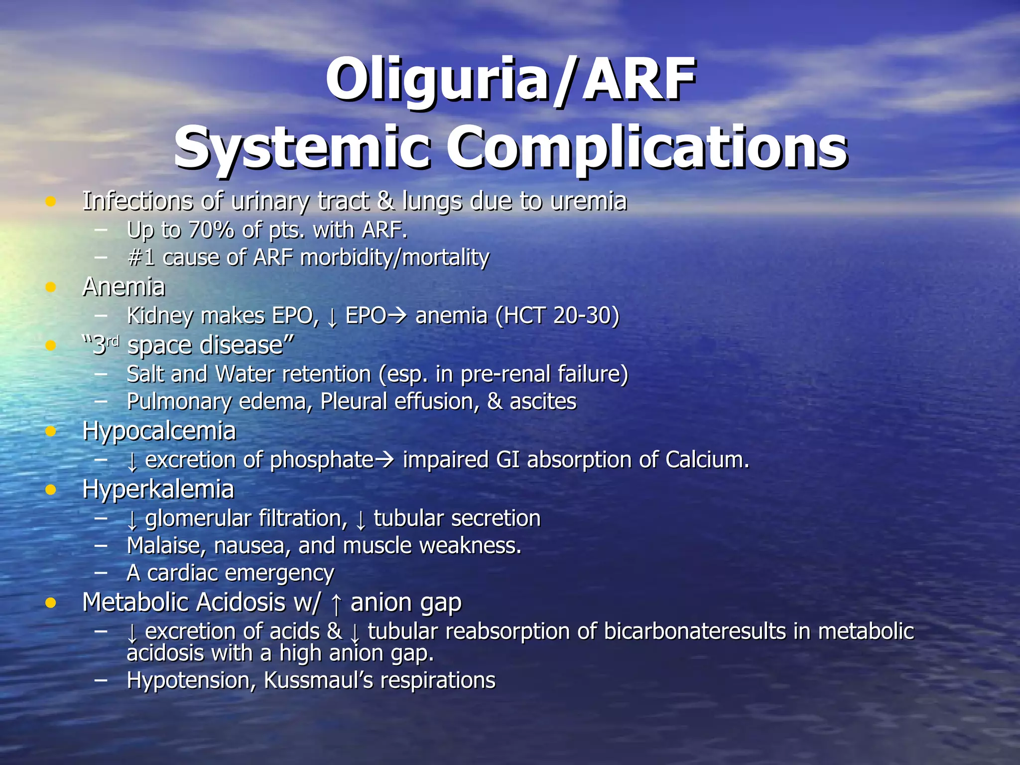 17. Oliguria In The Postoperative Patient | PPT