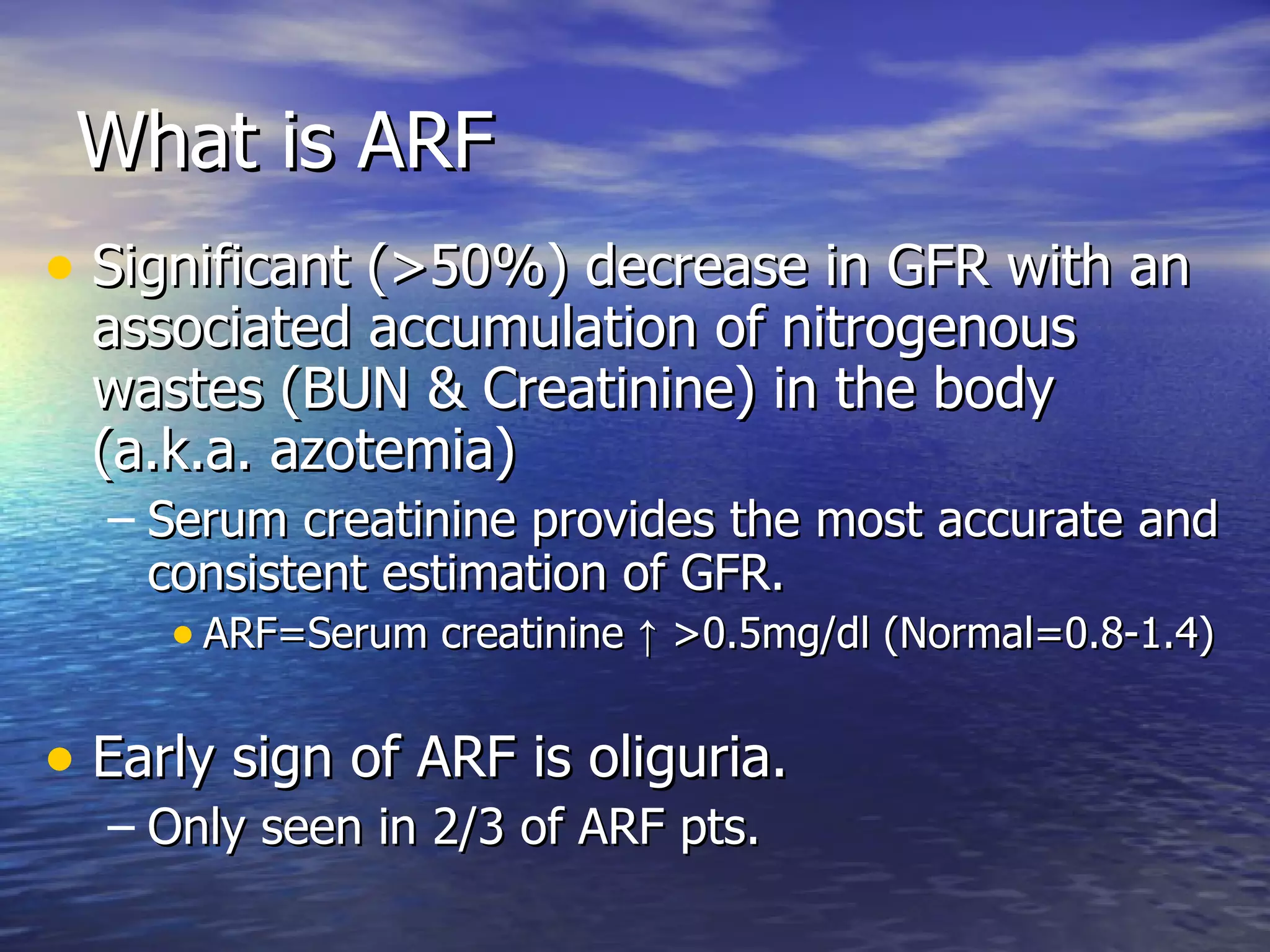 17. Oliguria In The Postoperative Patient | PPT