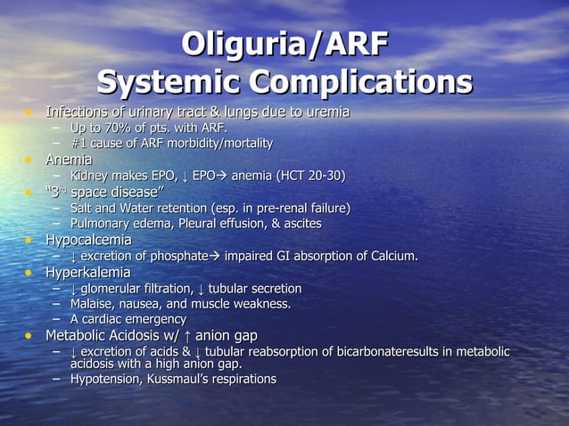 17. Oliguria In The Postoperative Patient | PPT
