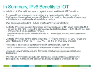 IoT Field Area Network Solutions & Integration of IPv6 Standards by Patrick Grossetete at ...