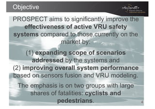 PROSPECT - PROactive Safety for PEdestrians and CyclisTs | PDF