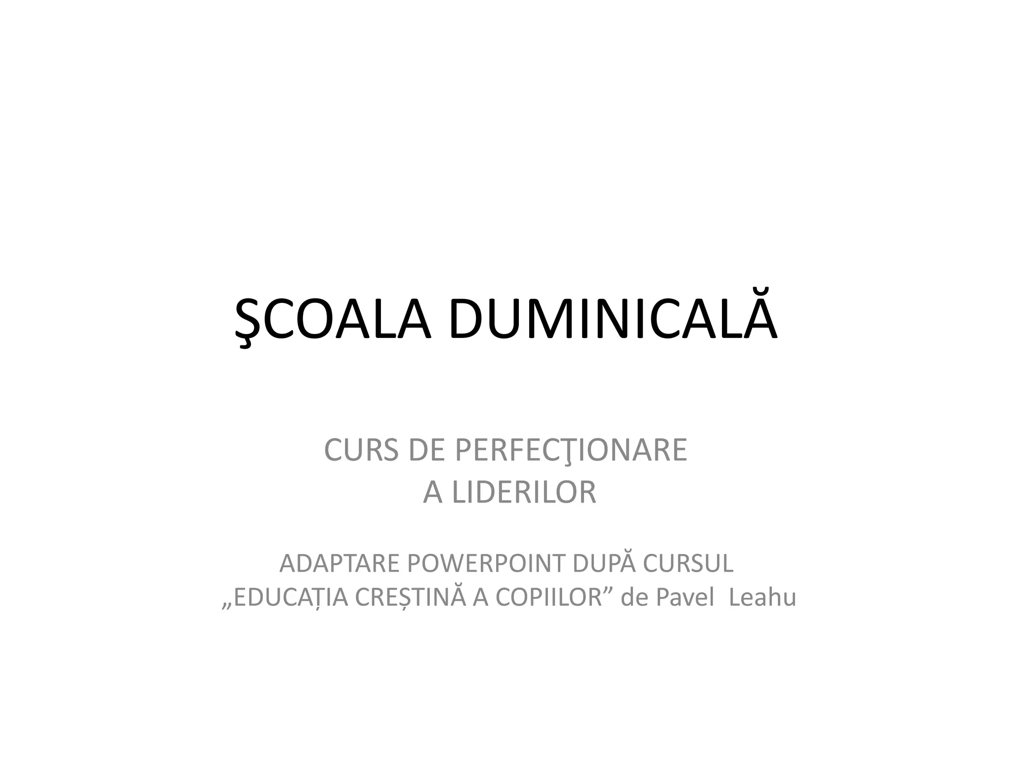 17 scoala duminicala(1) | PPTX