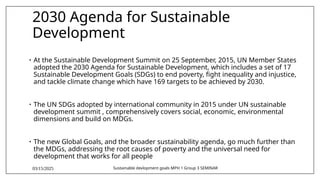 17 - SUSTAINABLE DEVELOPMENT GOALS -SDG of UN | PPTX
