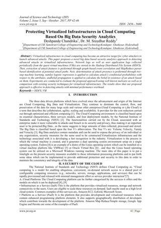 Protecting Virtualized Infrastructures in Cloud Computing Based On Big ...