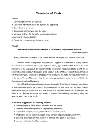 1 7 teaching-of-poetry | PDF