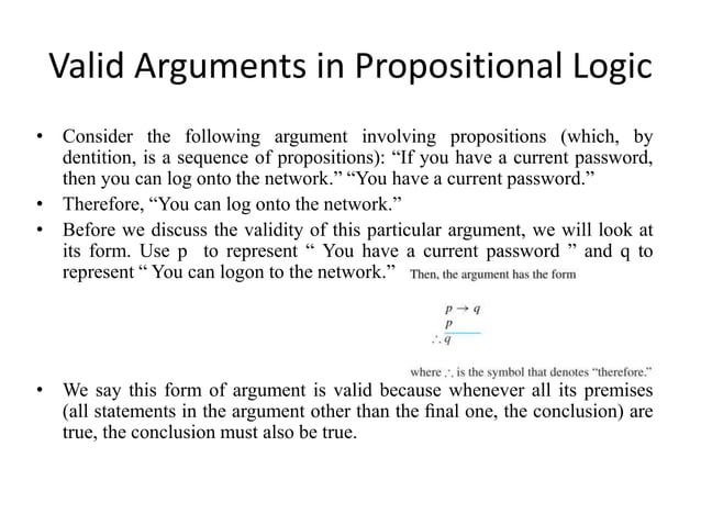 17 using rules of inference to build arguments | PPTX