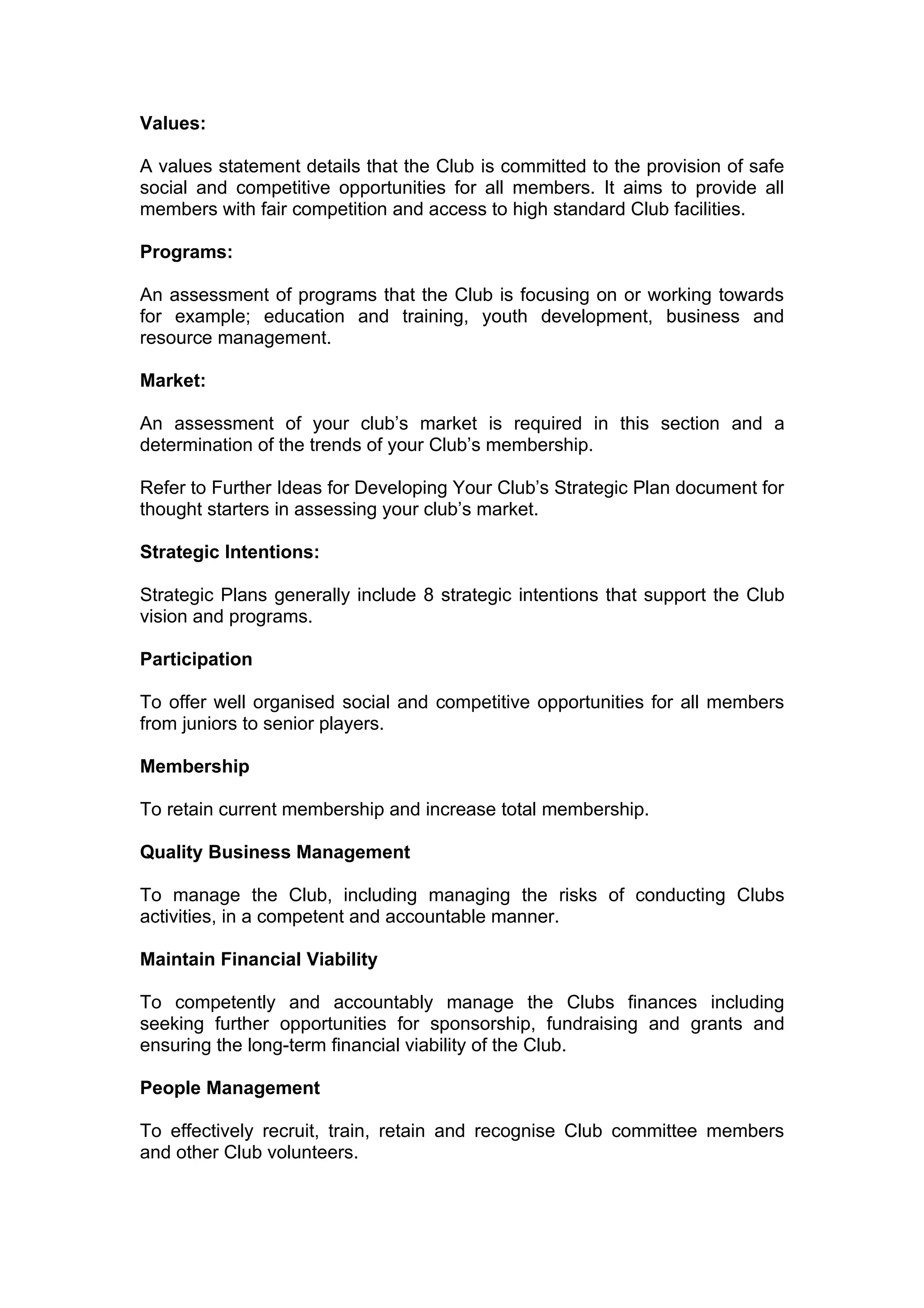 17. Wadsr Club Strategic Plan Template | PDF