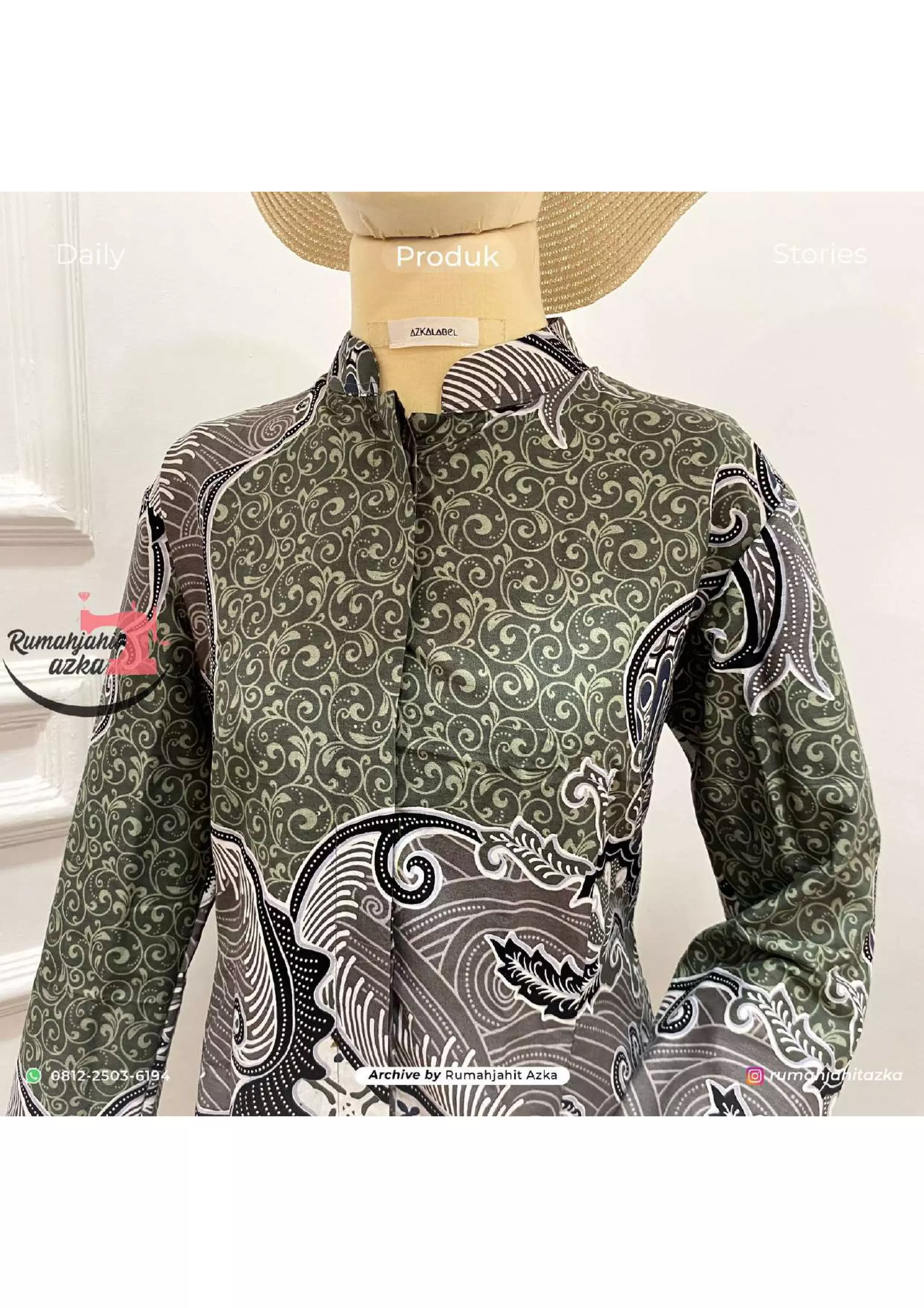Batik Tunik Modern by Rumah Jahit Azka | PDF | Women\'s Outerwear ...