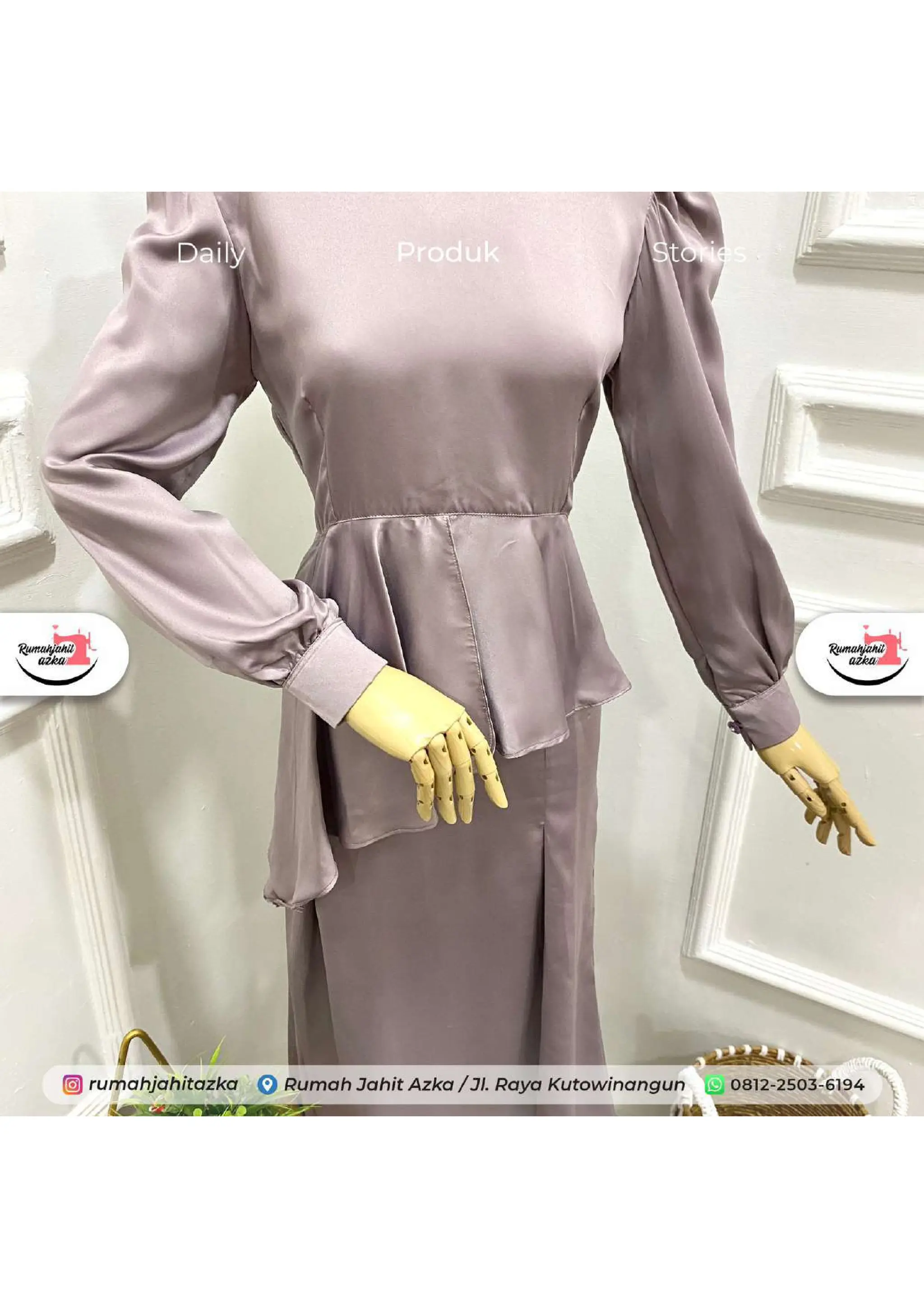 Simple Dress Payet Modern Hijab Rumah Jahit Azka | PDF