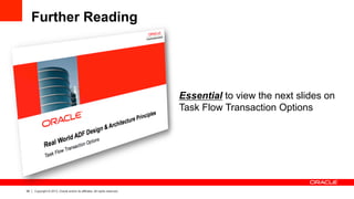 Oracle ADF Architecture TV - Design - Task Flow Data Control Scope Options | PDF | Databases ...