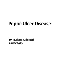 peptic ulcer management and Treatment ppt | PPT