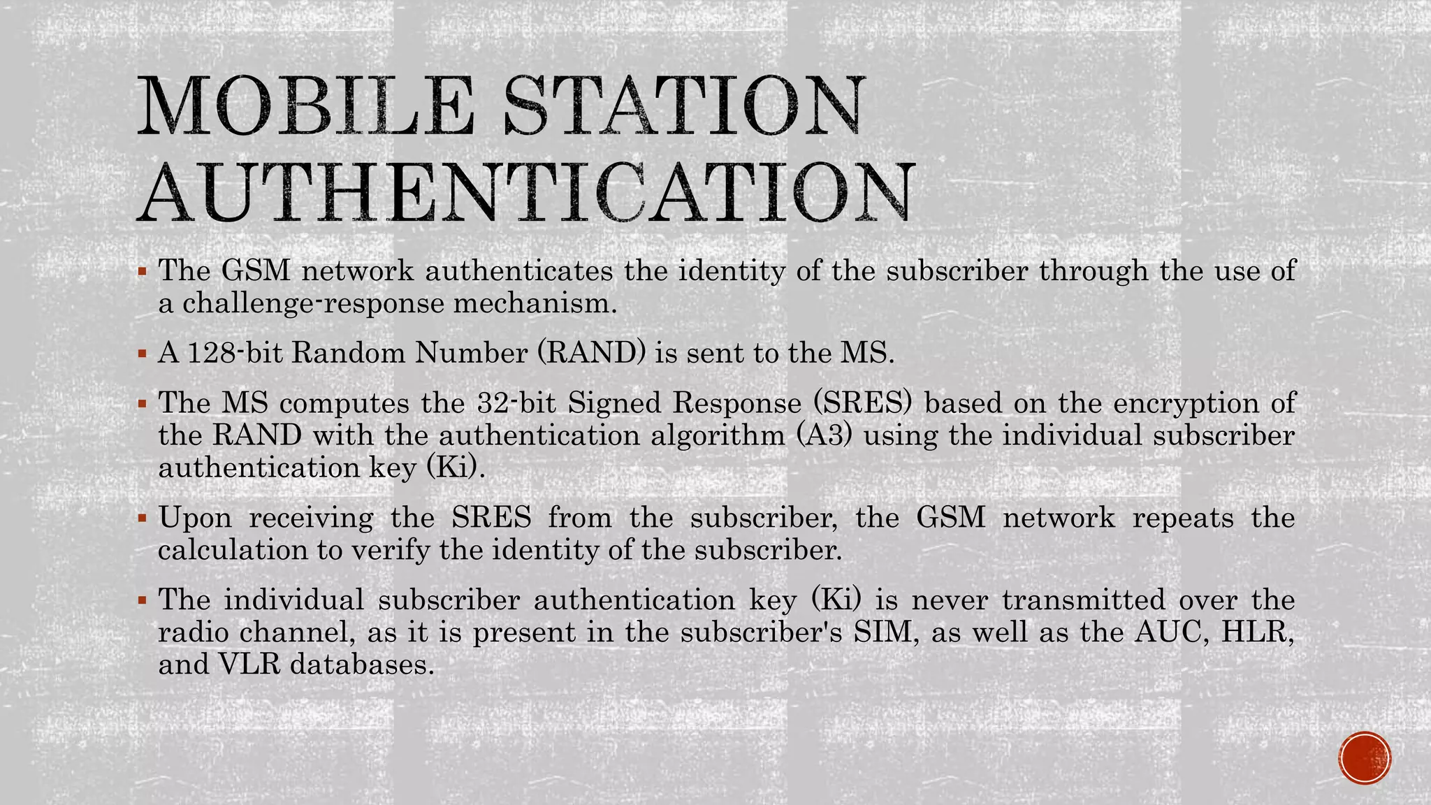 Security aspect in GSM | PPTX