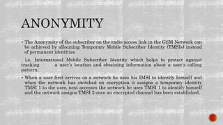 Security aspect in GSM | PPT