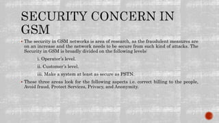 Security aspect in GSM | PPT
