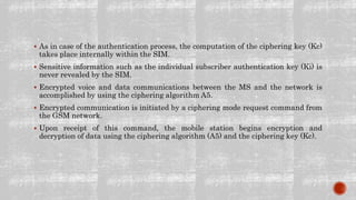 Security aspect in GSM | PPT