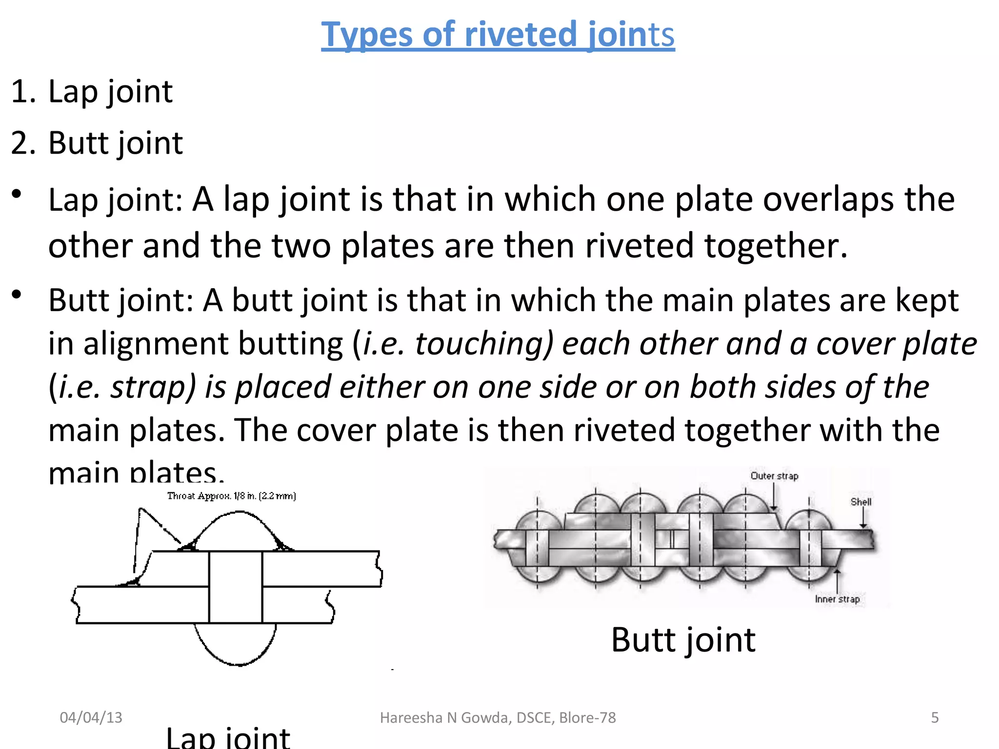 riveted joints | PPT