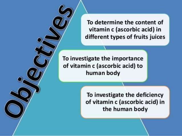 ANALYSIS OF ASCORBIC ACID , PH, VISCOSITY & ABSORBANCE IN PACKAGED ...