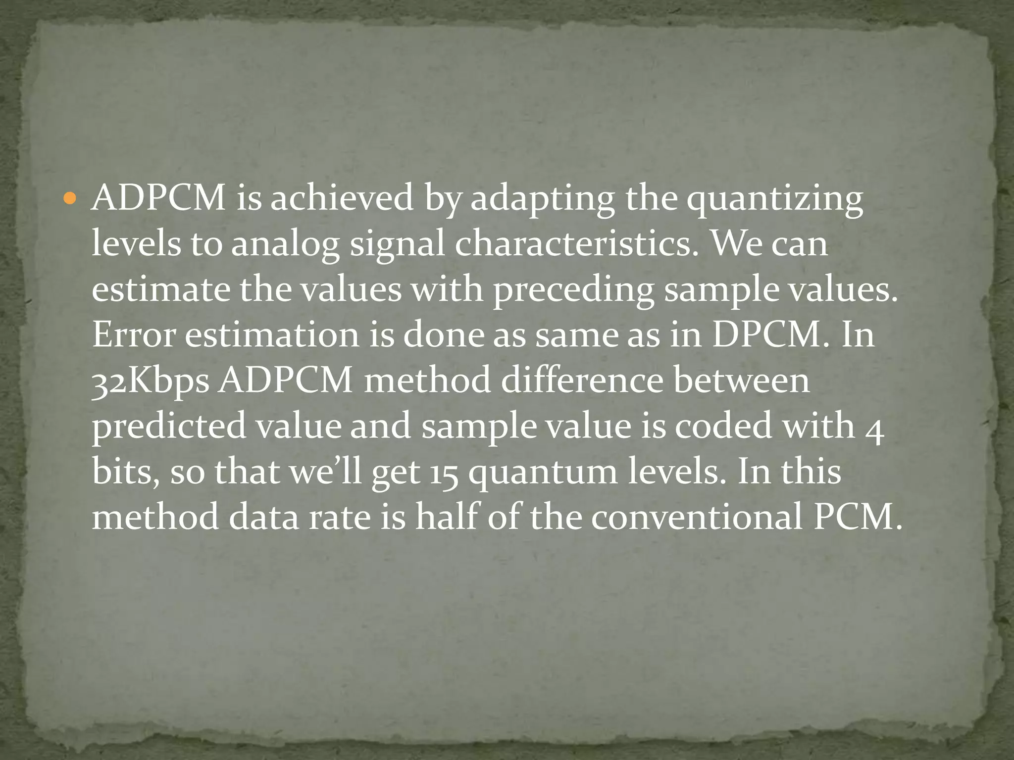 Pulse code modulation (PCM) | PPTX