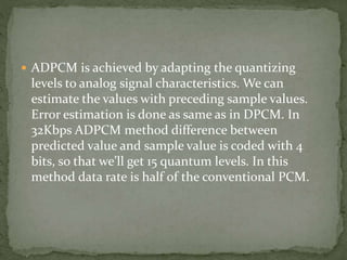 Pulse code modulation (PCM) | PPTX