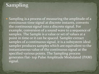 Pulse code modulation (PCM) | PPTX