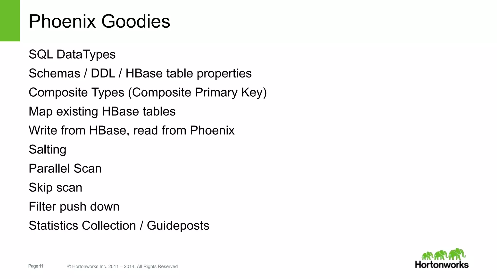 Apache Phoenix and HBase: Past, Present and Future of SQL over HBase | PPT