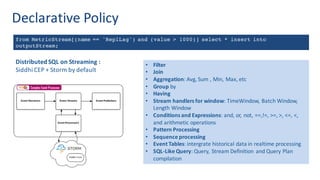 Apache Eagle - Monitor Hadoop in Real Time | PPT