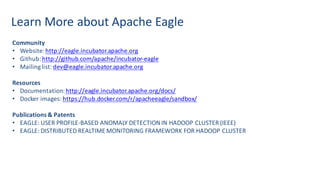Apache Eagle - Monitor Hadoop in Real Time | PPT