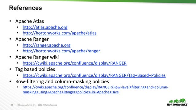 Security and Data Governance using Apache Ranger and Apache Atlas | PPTX