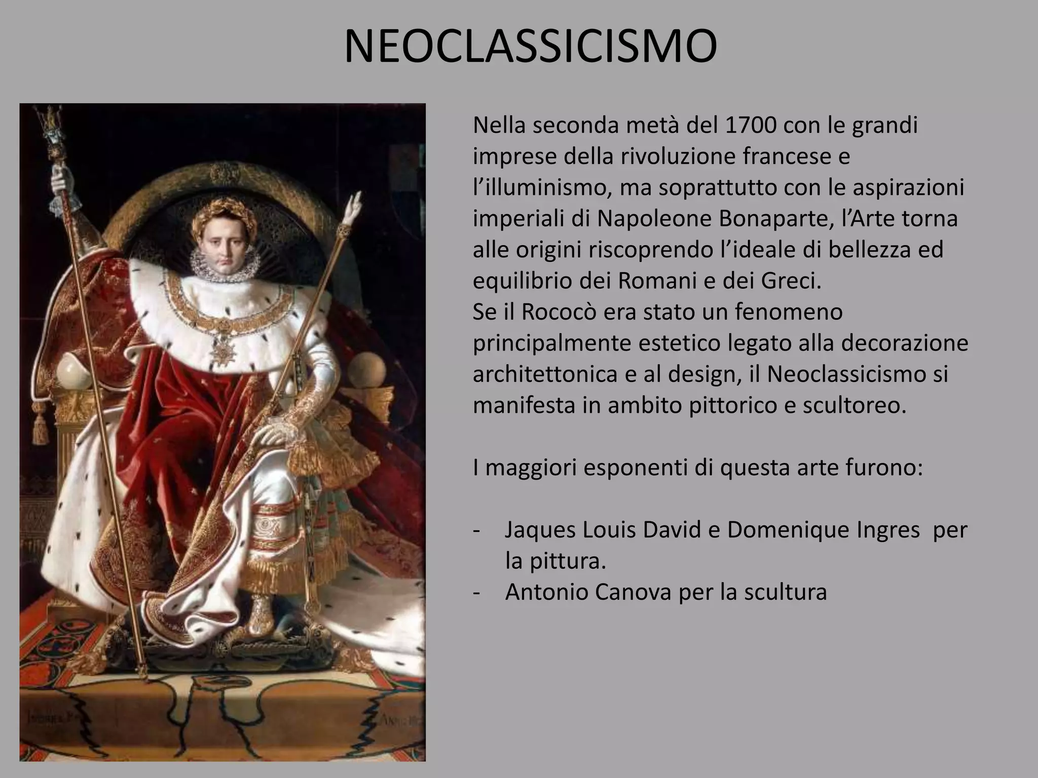 1700 Rococo' e Neoclassicismo | PPTX