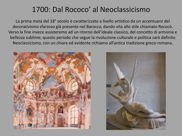 1700 Rococo' e Neoclassicismo | PPTX