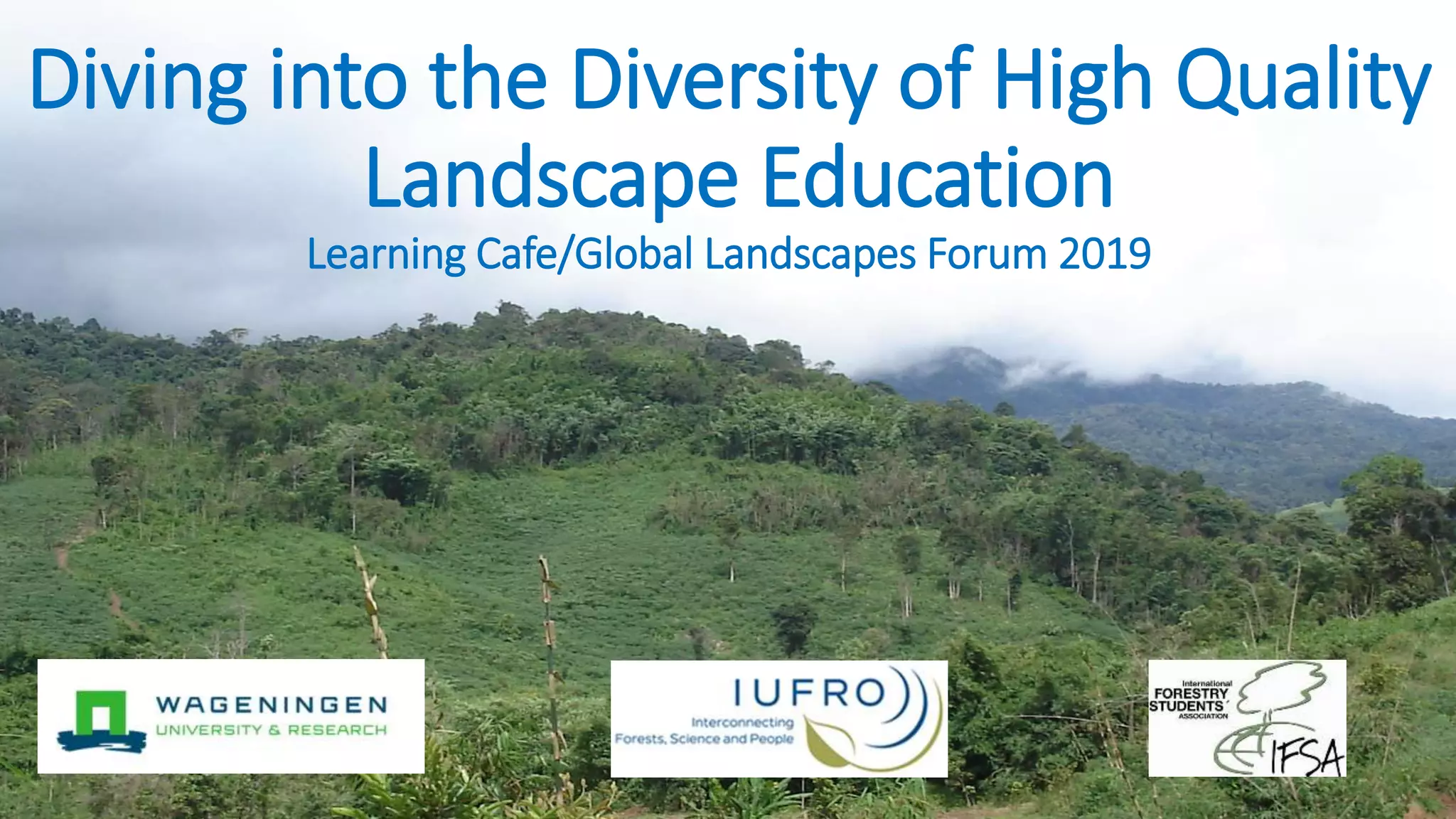 Diving into the Diversity of High Quality Landscape Education | PPTX