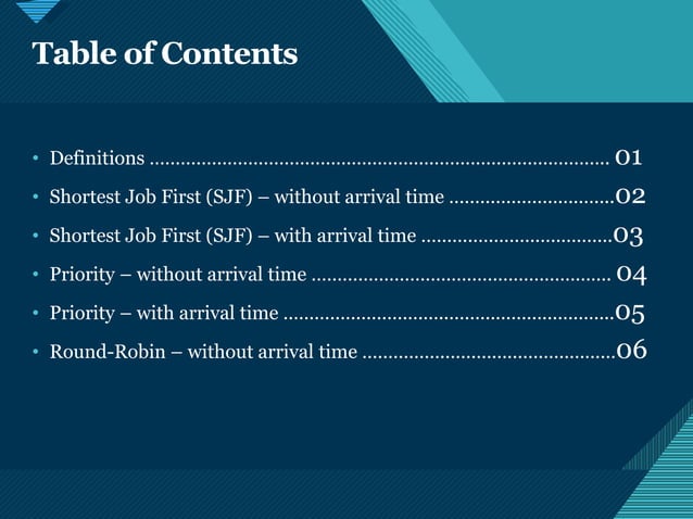 CPU Scheduling Algorithm (SJF, Round-Robin, Priority) | PPTX | Computing | Technology & Computing
