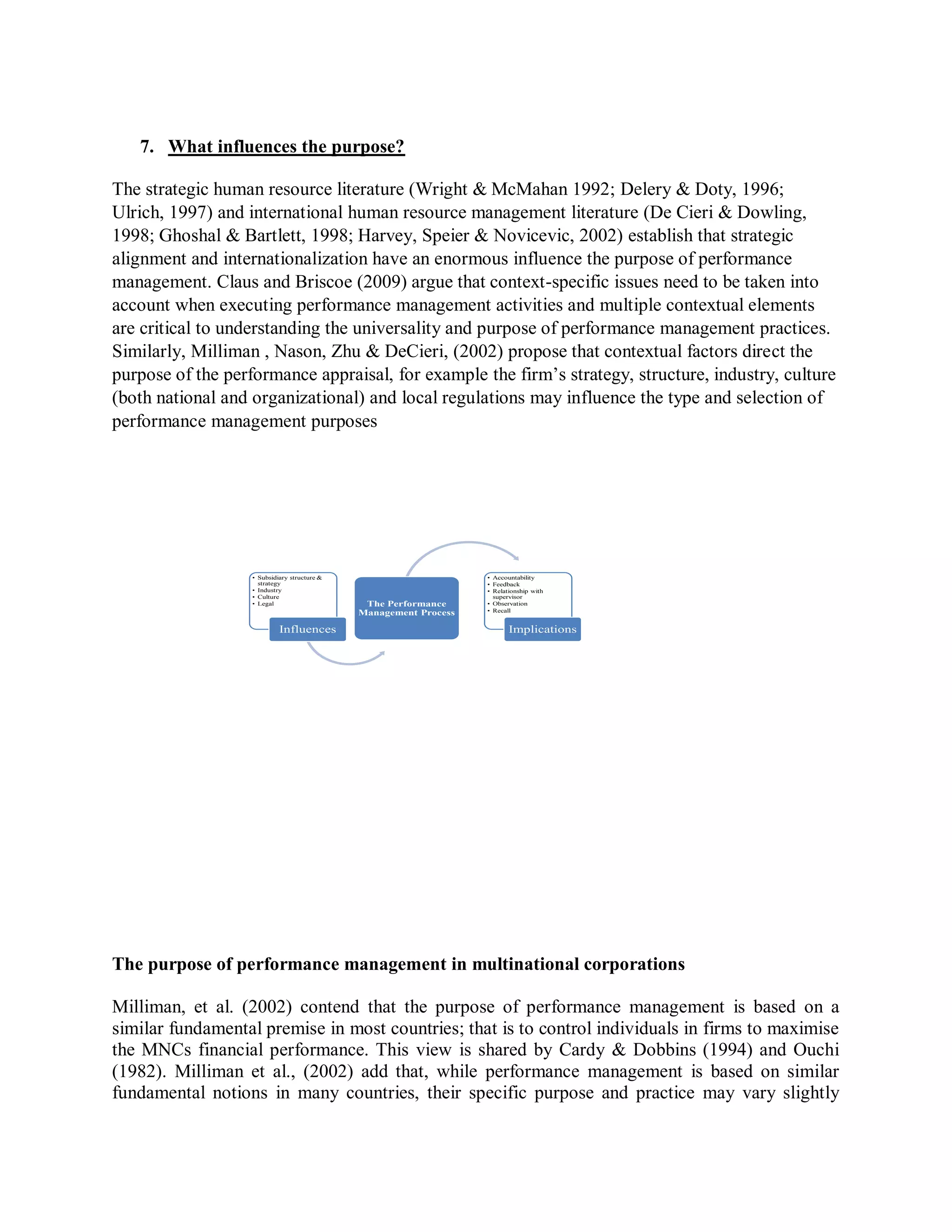Performance Appraisal Methods of Multinational organization | PDF