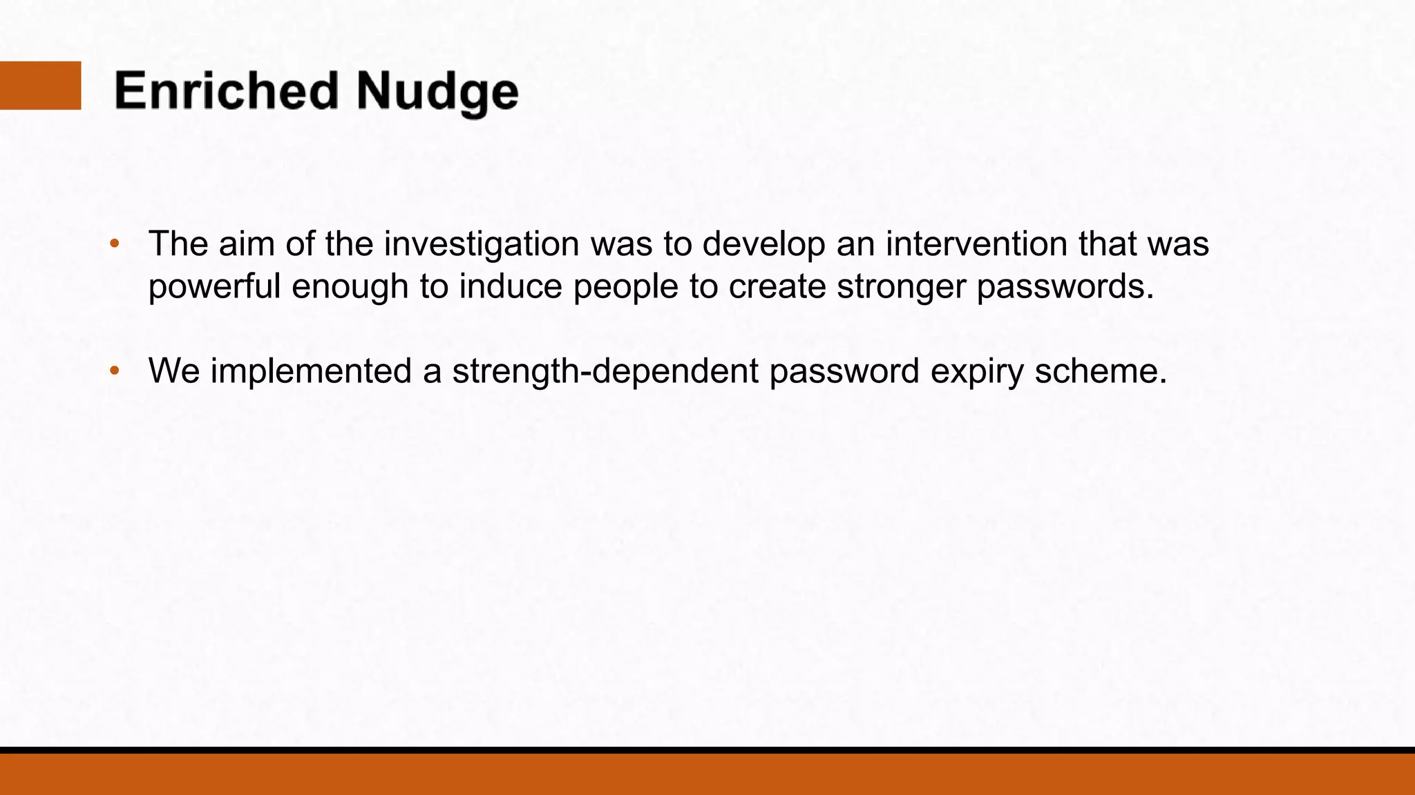 Guidelines For Ethical Nudging In Password Authentication | PPT